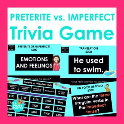 Fun Low-Prep Spanish Class Activities - La Profe Plotts