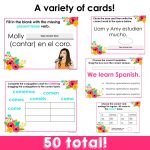 Regular Present Tense Verbs Digital Task Cards for Google Slides - La ...