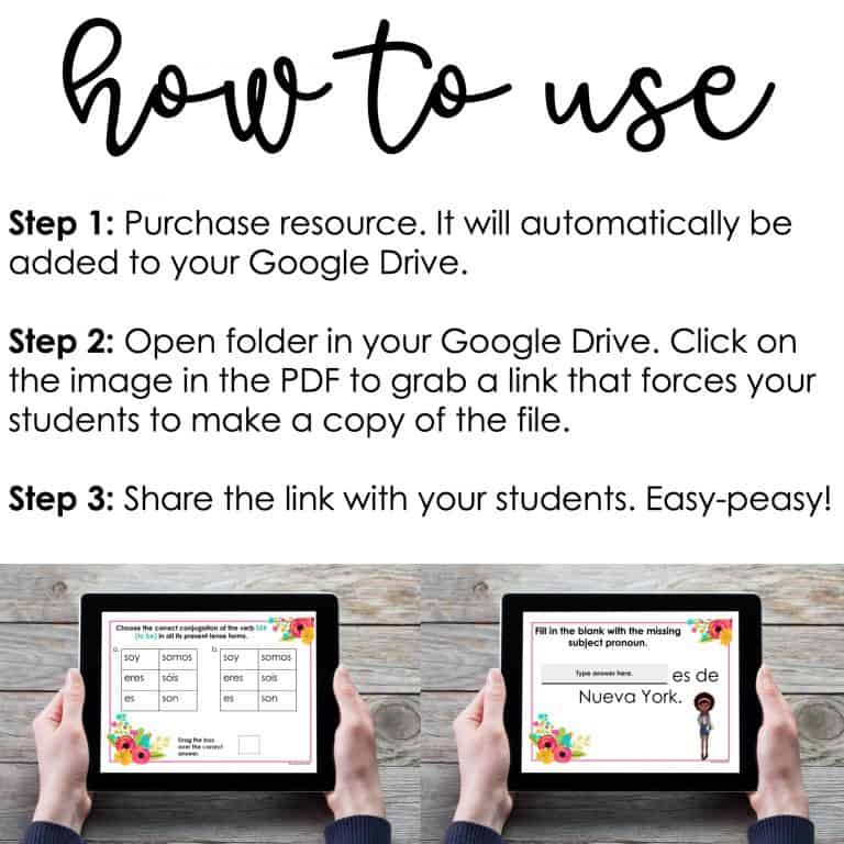 SER Digital Task Cards for Google Slides - La Profe Plotts