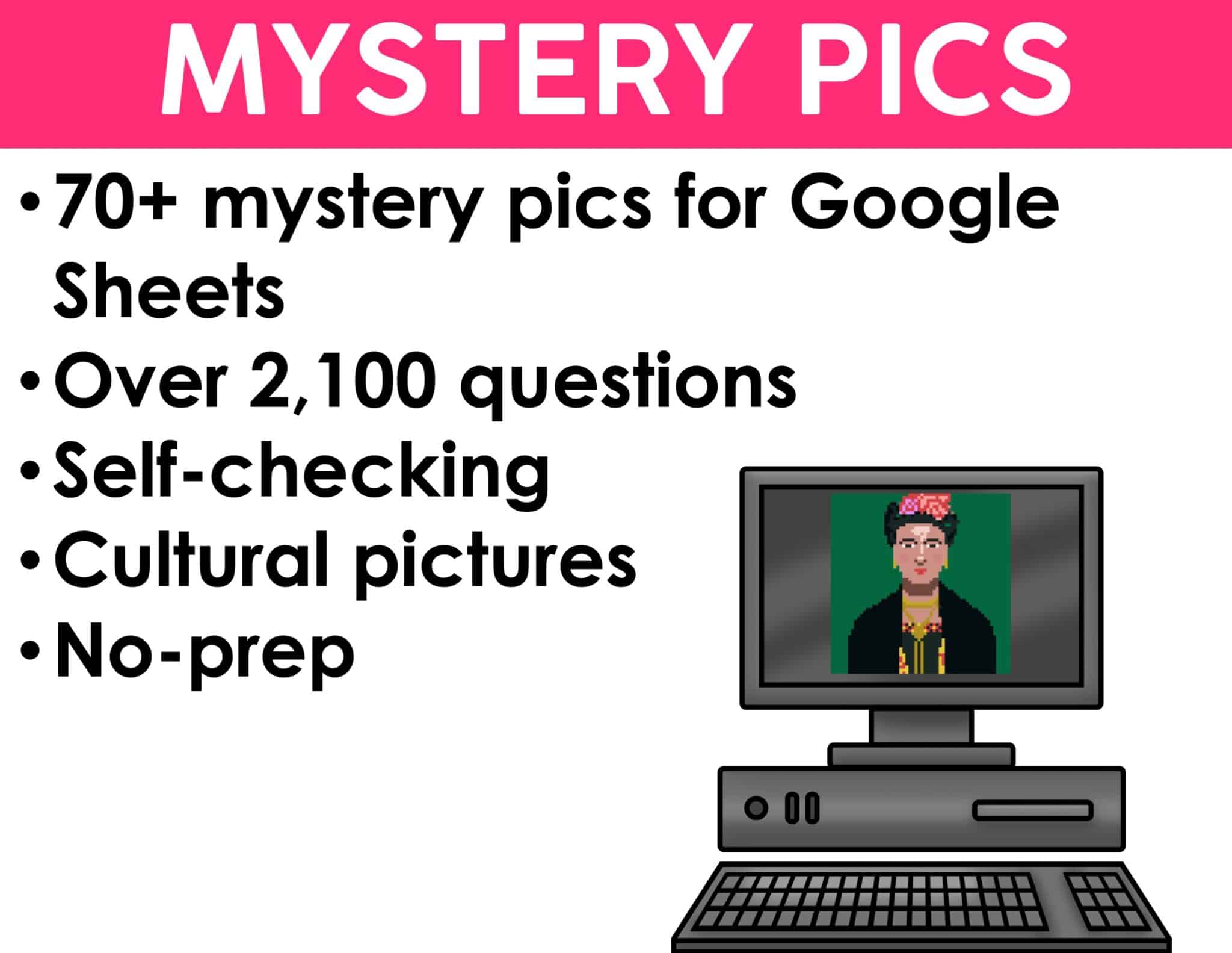 Spanish Digital Mystery Picture Mega Bundle - La Profe Plotts