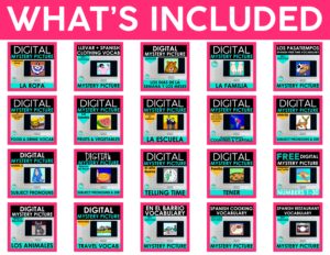Spanish Pixel Art Mega Bundle | Digital Mystery Pictures - La Profe Plotts