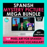 Spanish Pixel Art Mega Bundle | Digital Mystery Pictures - La Profe Plotts