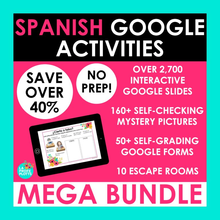 Spanish Google Resources Mega Bundle for Learning Spanish - La Profe Plotts