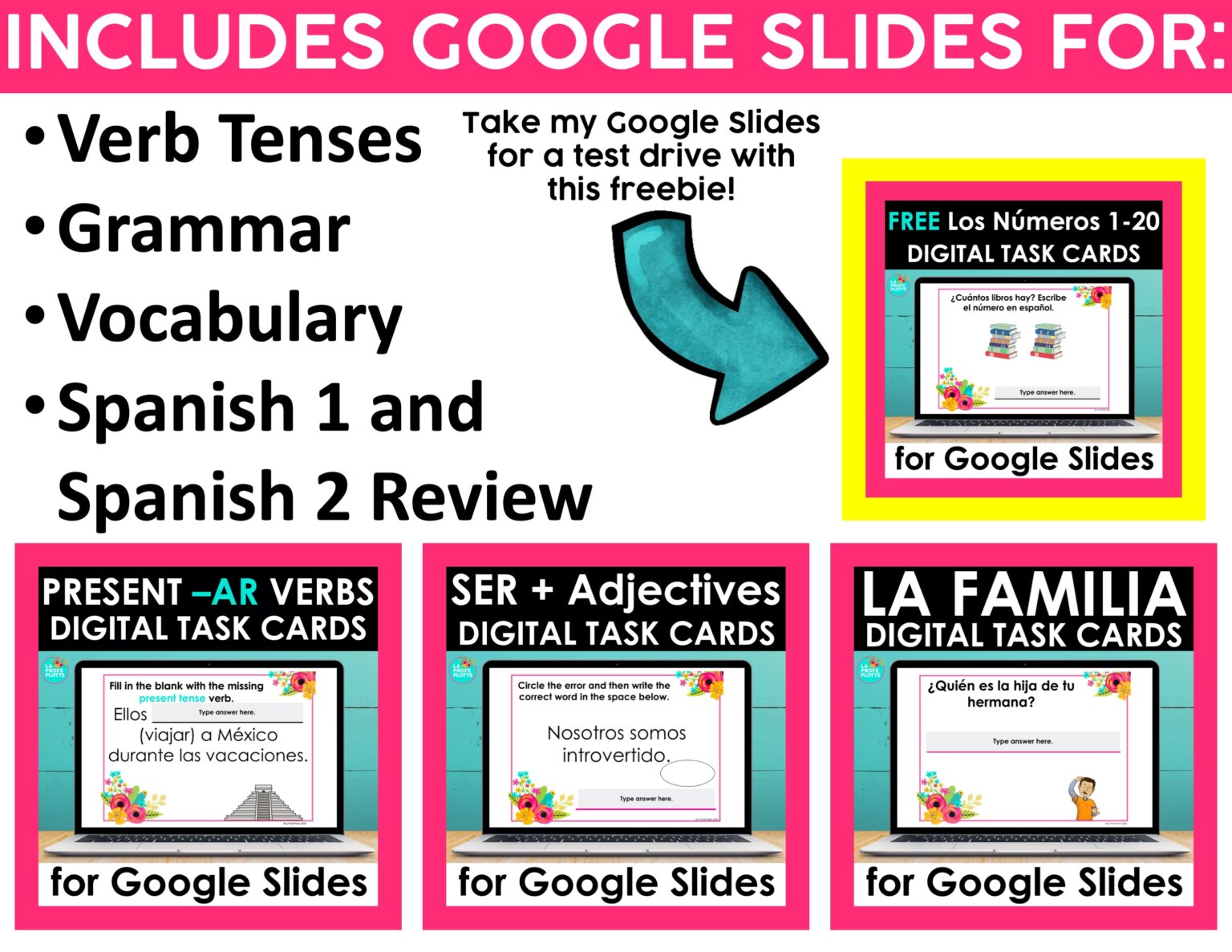 Spanish Google Resources Mega Bundle for Learning Spanish - La Profe Plotts