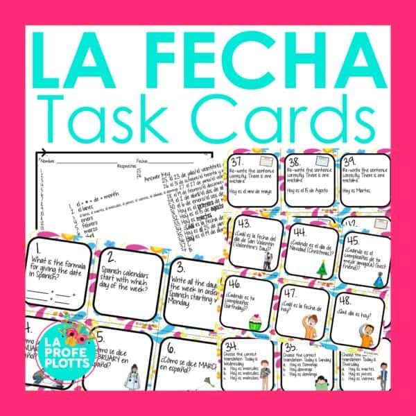 La Fecha Activities for Spanish Class - La Profe Plotts