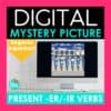 Present ER IR Verbs Digital Mystery Picture - La Profe Plotts