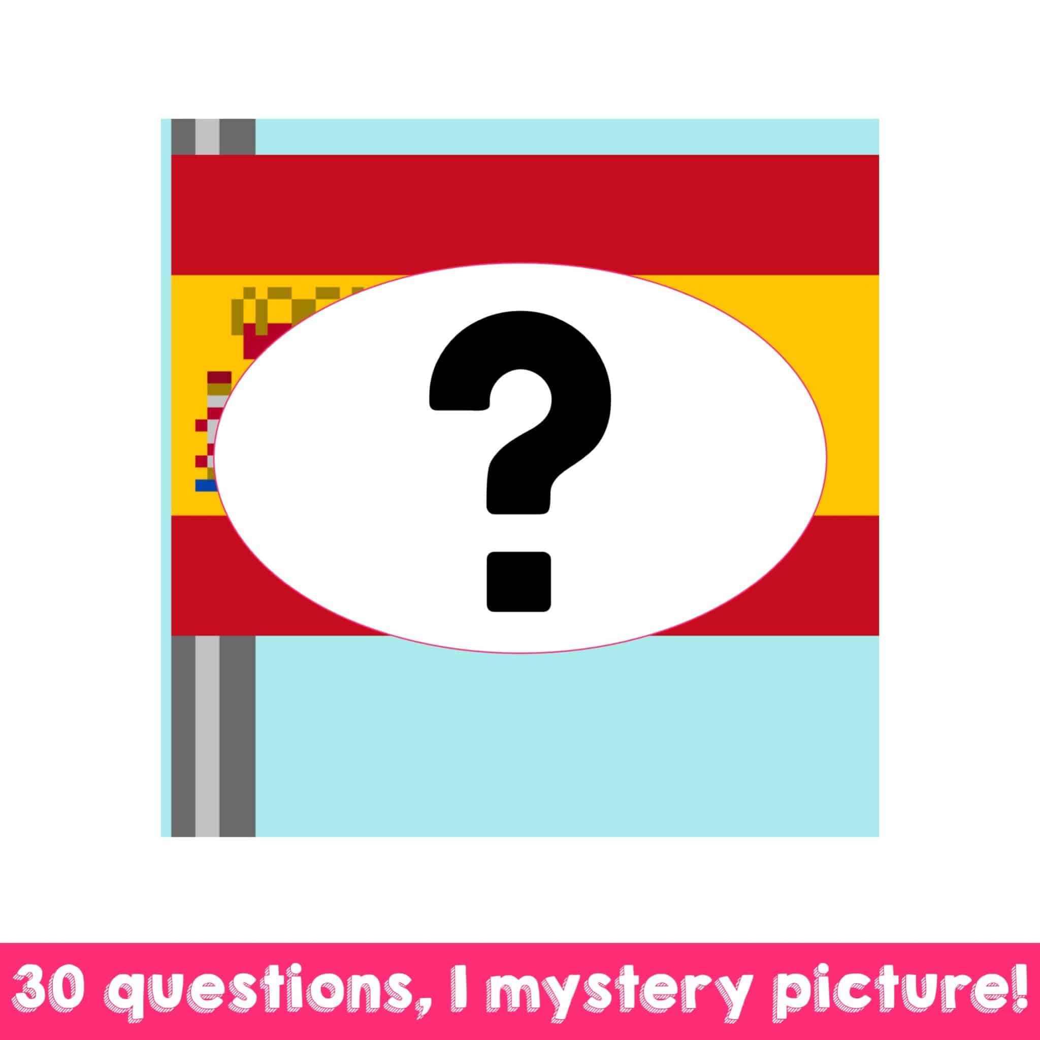 GUSTAR and Infinitive Digital Mystery Picture - Spanish Flag - La Profe ...