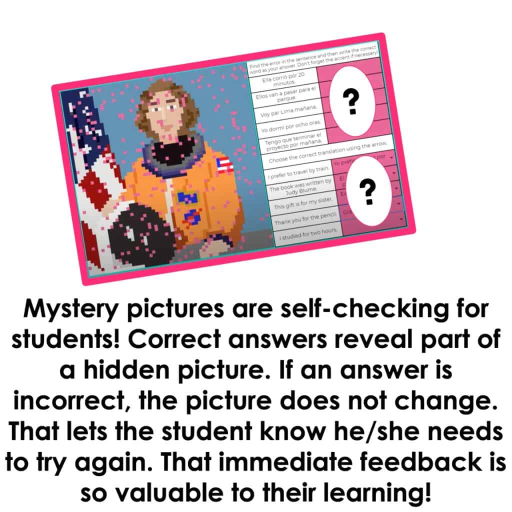 Por y Para Digital Mystery Picture - Ellen Ochoa - La Profe Plotts