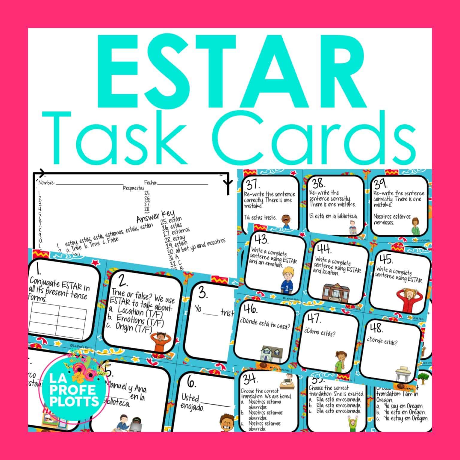 ESTAR Activities for Spanish Class - La Profe Plotts