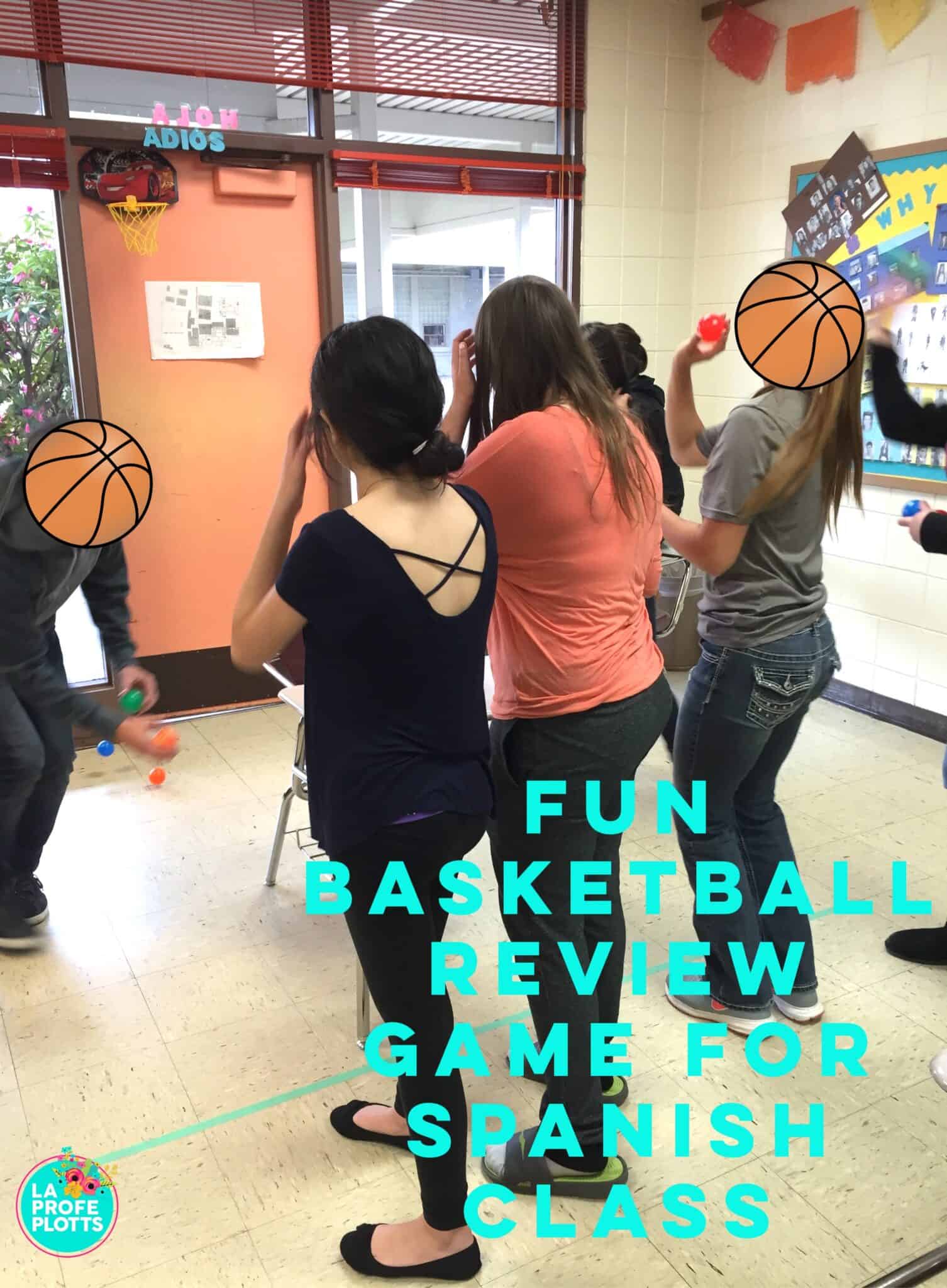Fun Spanish Review Game - Basketball Game - La Profe Plotts