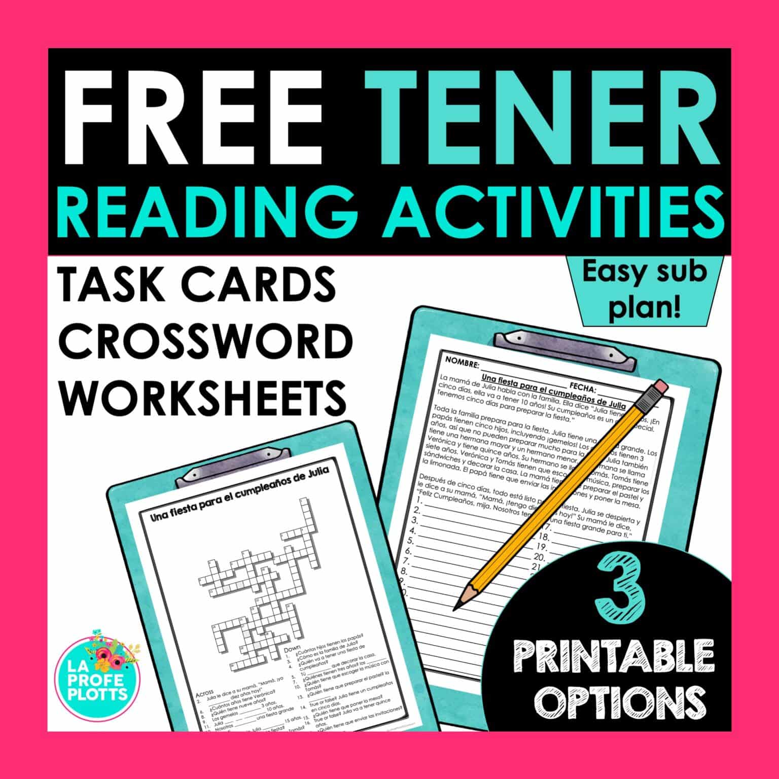 Free Sub Plans for Spanish Class - La Profe Plotts