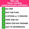 Spanish Sub Plans - Lionel Messi Reading Activities - La Profe Plotts