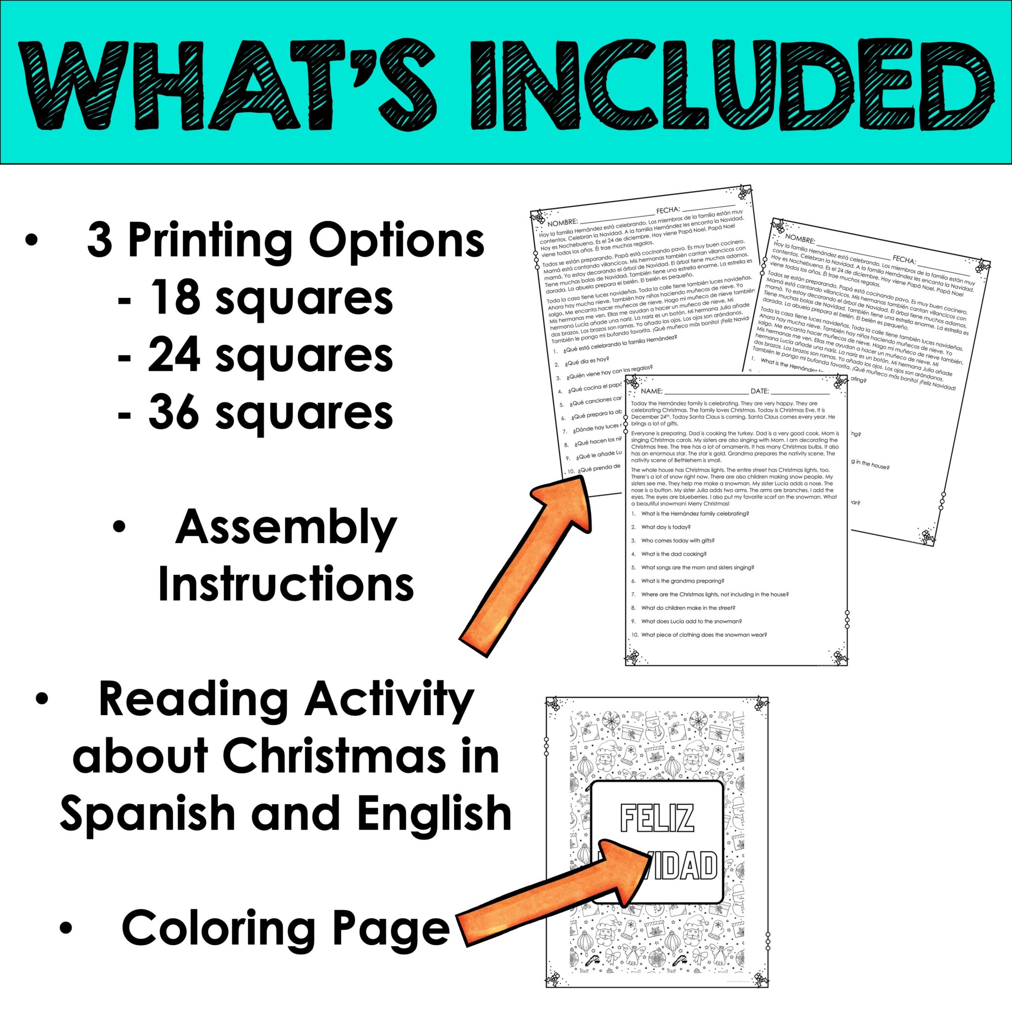 Spanish Christmas Activity Feliz Navidad Collaborative Poster #2 - La ...