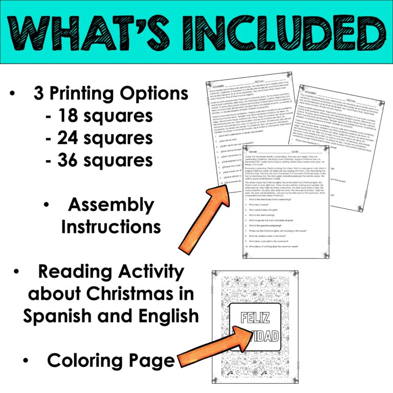 Spanish Christmas Activity Feliz Navidad Collaborative Poster #2 - La ...
