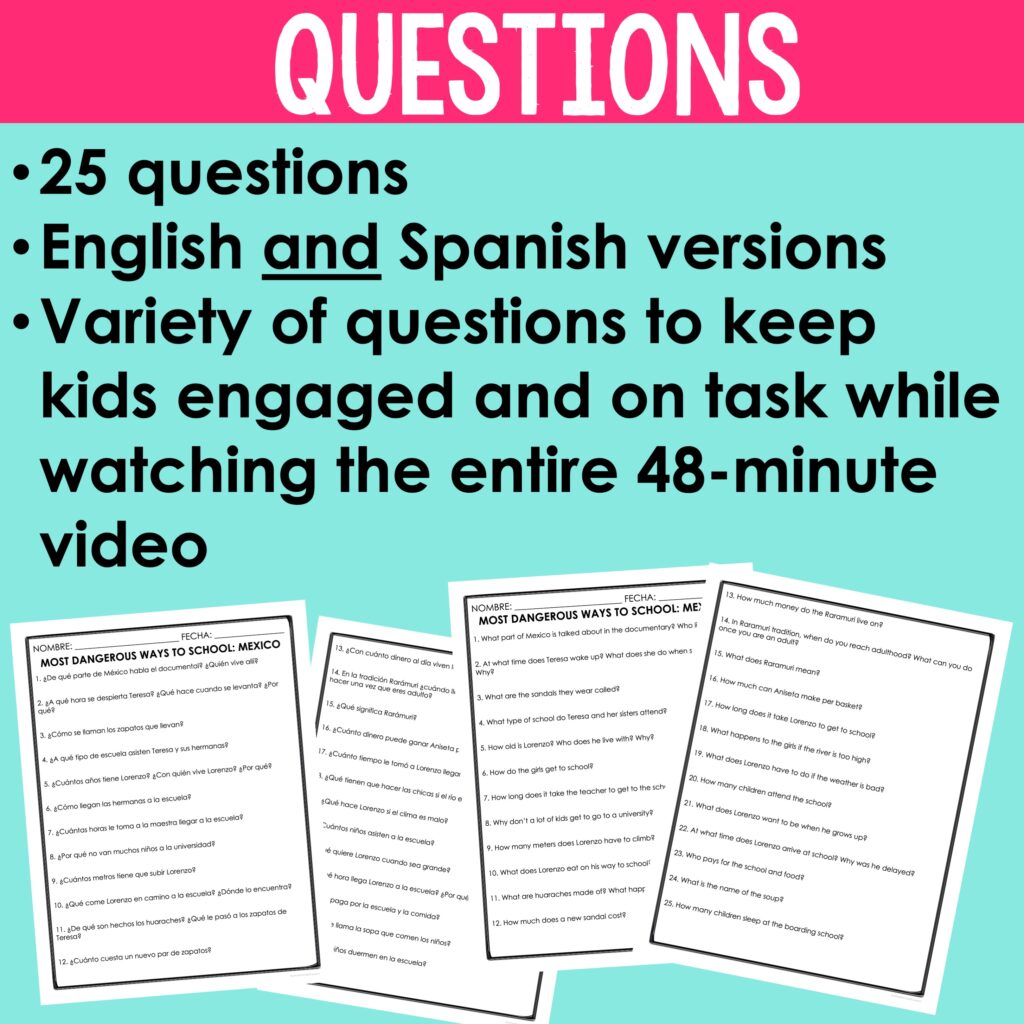 Most Dangerous Ways to School Mexico Questions - La Profe Plotts