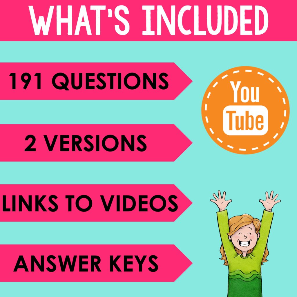 Most Dangerous Ways to School Questions Bundle - La Profe Plotts