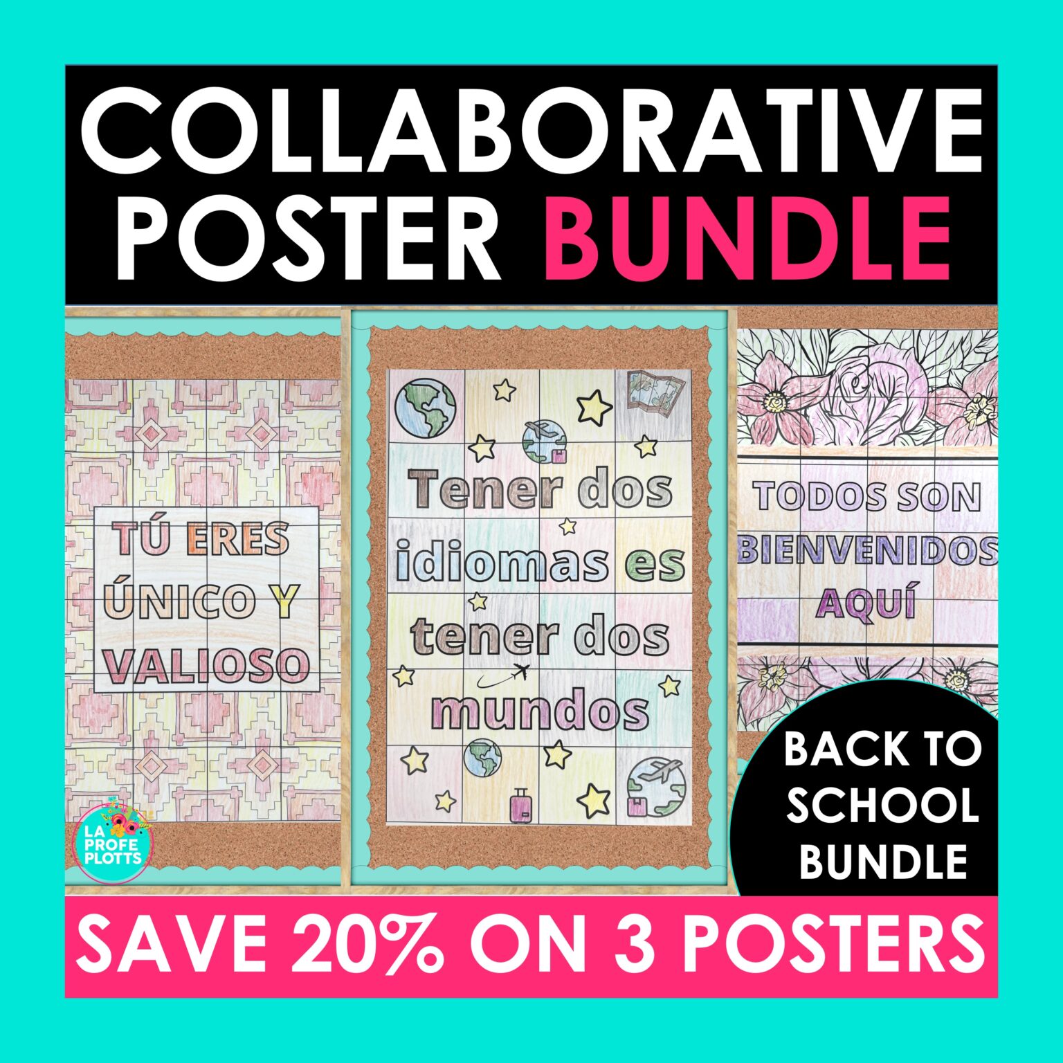 Spanish Classroom Collaborative Poster Bundle - La Profe Plotts