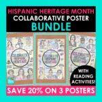 Hispanic Heritage Month Spanish Collaborative Poster Bundle - La Profe ...