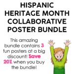 Hispanic Heritage Month Spanish Collaborative Poster Bundle - La Profe ...