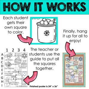 Spanish Winter Vocabulary Collaborative Poster (Nouns) - La Profe Plotts