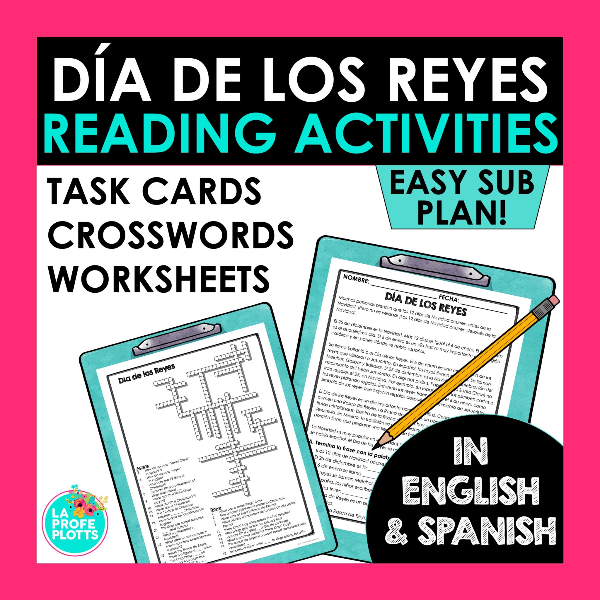 Día de los Reyes Reading Activities - Spanish Sub Plans - La Profe Plotts