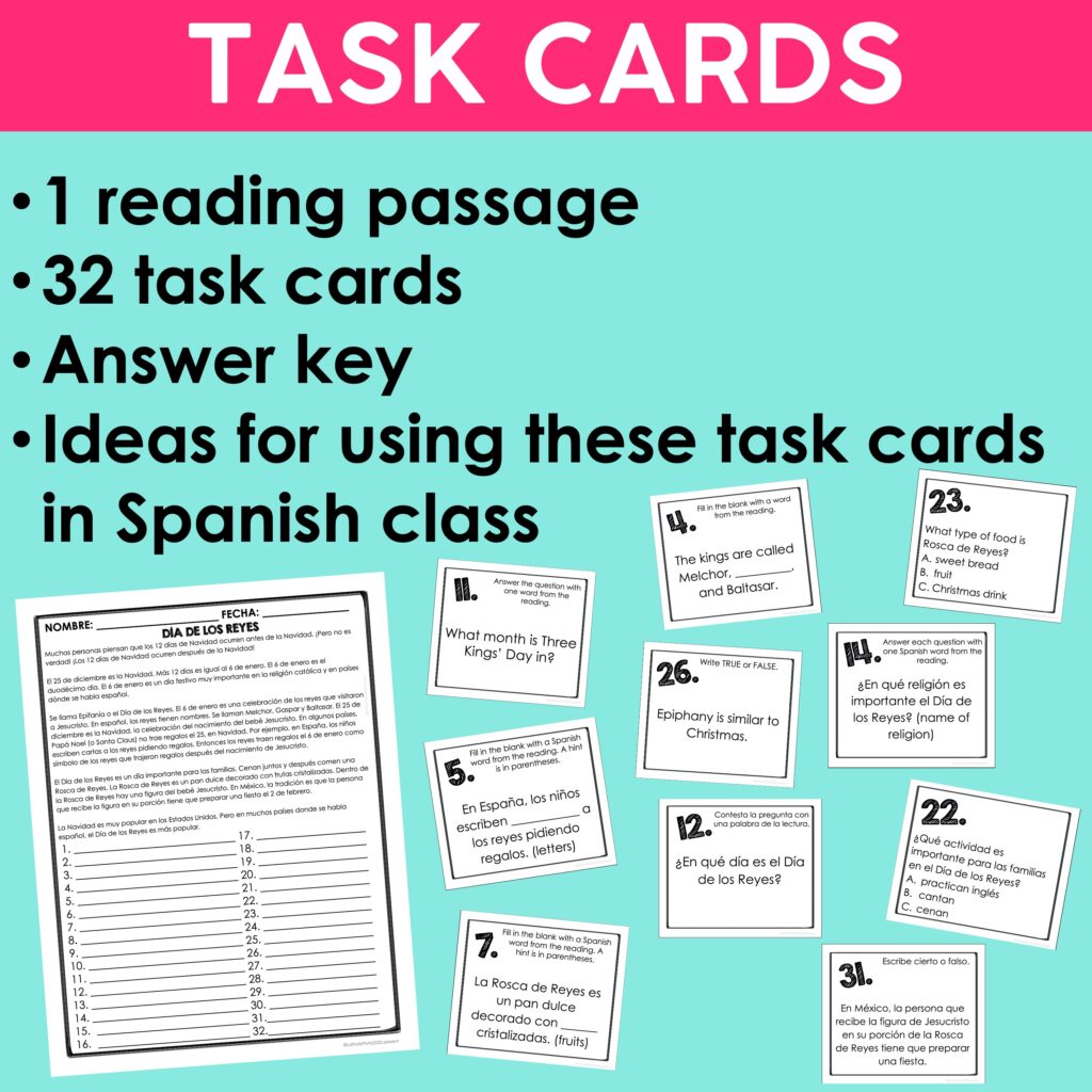 Día de los Reyes Reading Activities - Spanish Sub Plans - La Profe Plotts