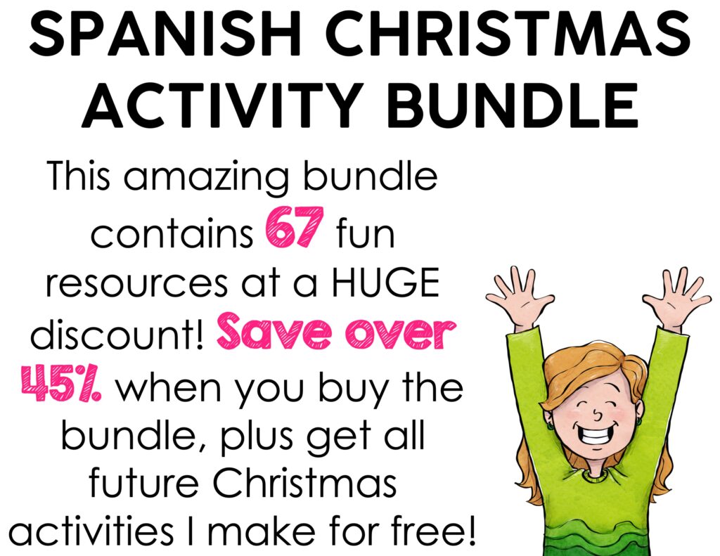 Spanish Christmas Activities Bundle - La Navidad Activities for Spanish ...