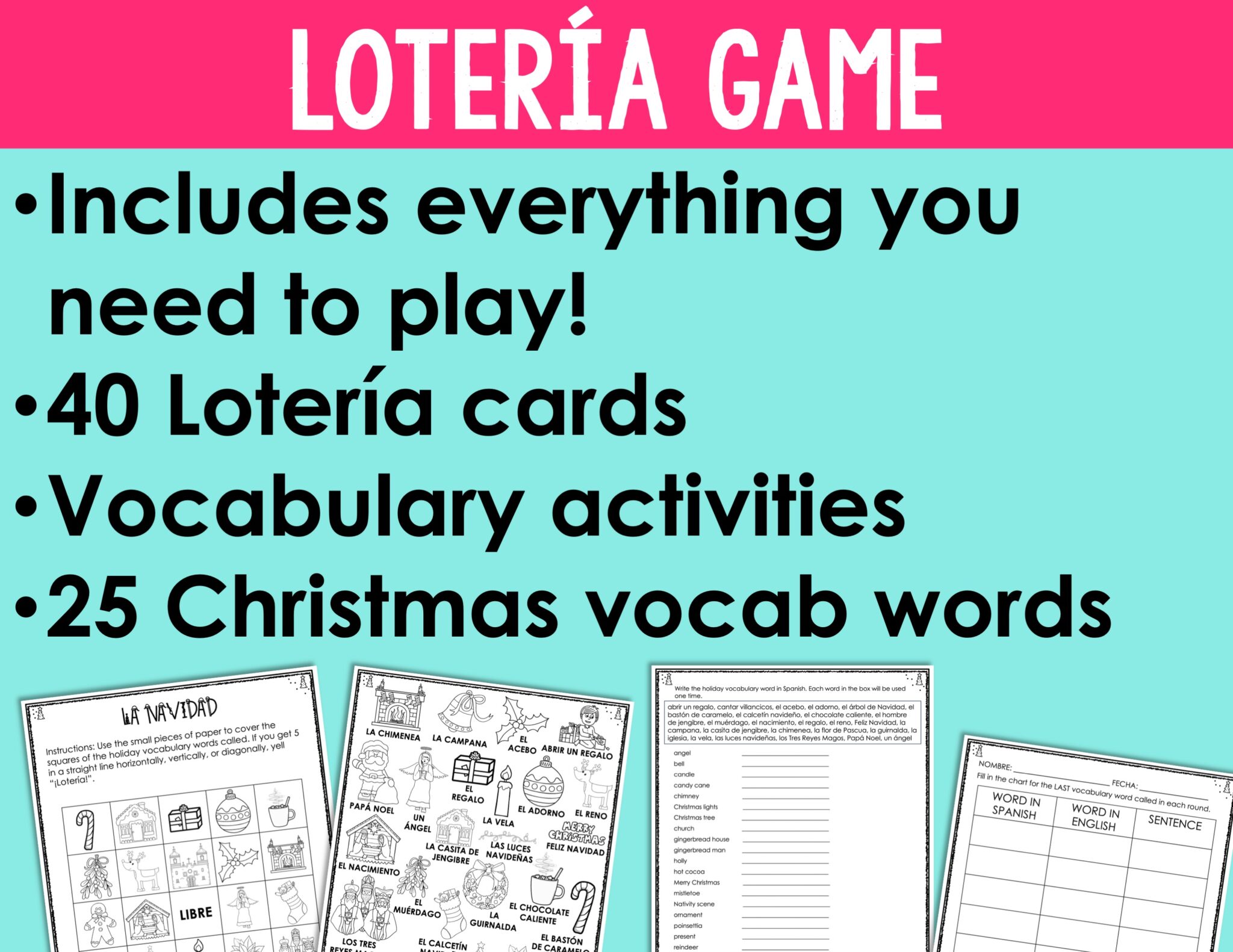 Spanish Christmas Activities Bundle - La Navidad Activities for Spanish ...