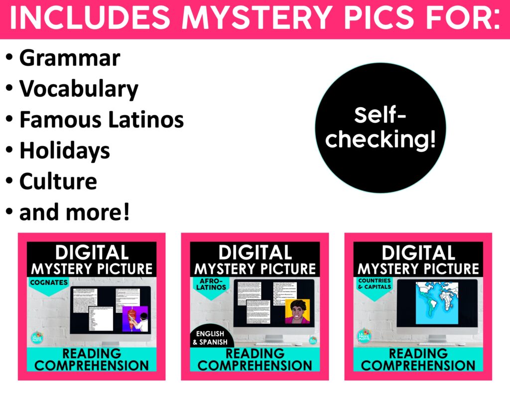 Spanish 1 Google Activities Bundle - La Profe Plotts