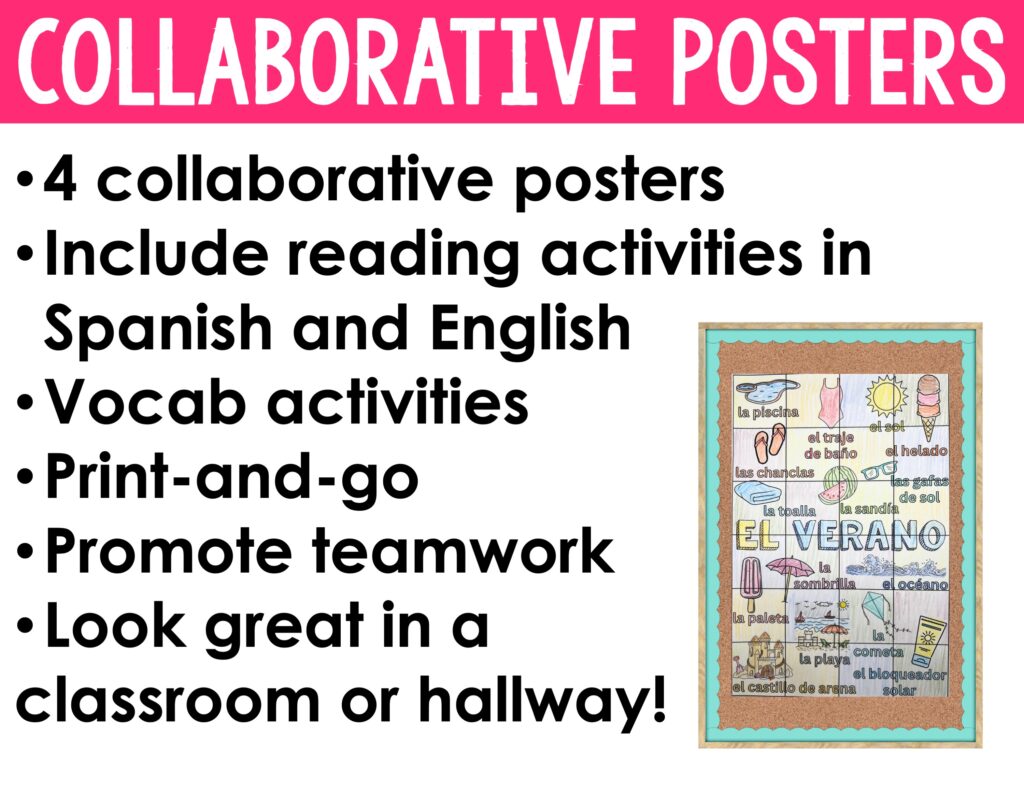 Spanish Summer Activities Bundle - La Profe Plotts