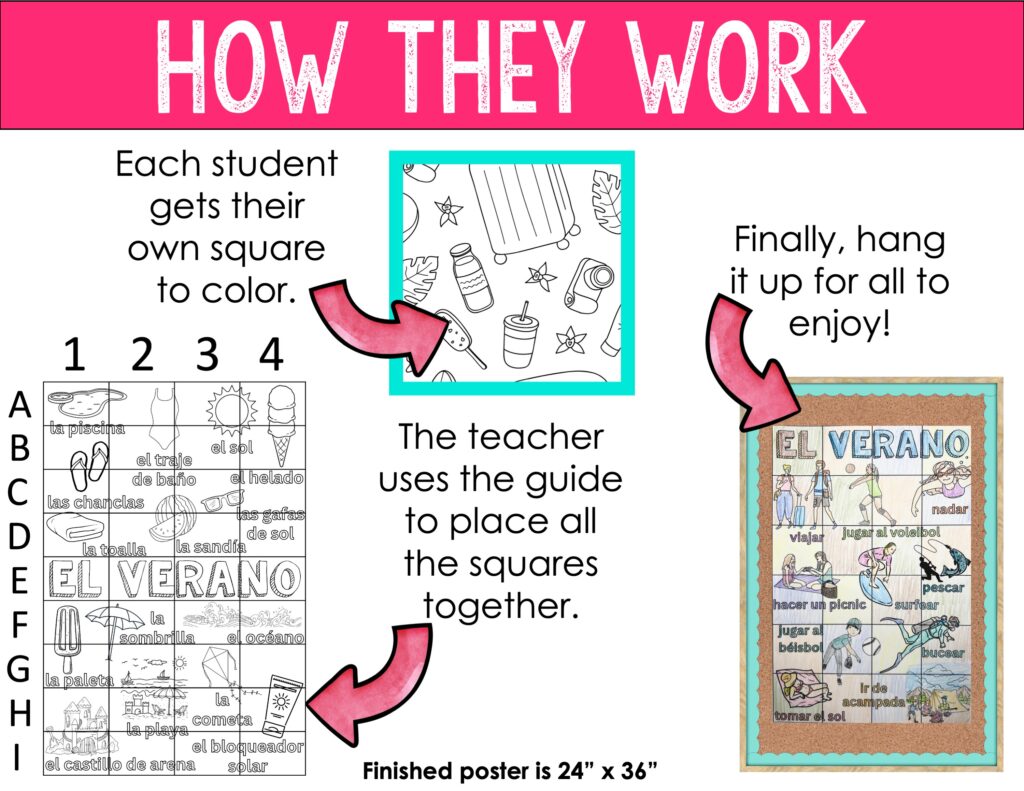 Spanish Summer Activities Bundle - End of the Year Activities - La ...