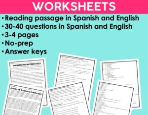 Culture Reading Activities Bundle #1 | Printable Reading Activities for ...