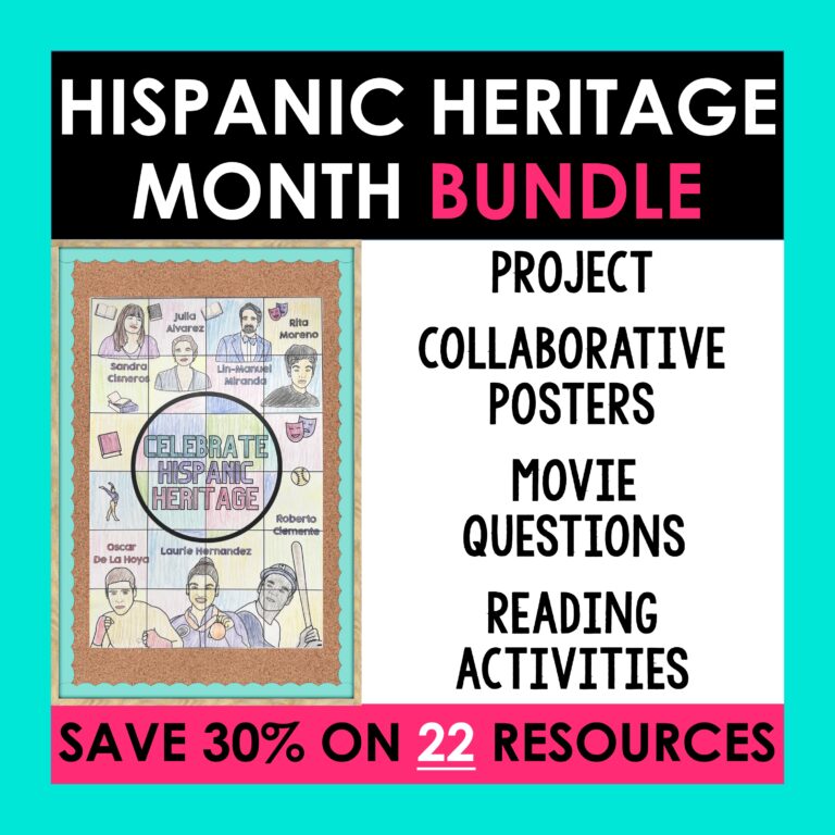 Hispanic Heritage Month Activity Bundle | Hispanic Heritage Month in ...