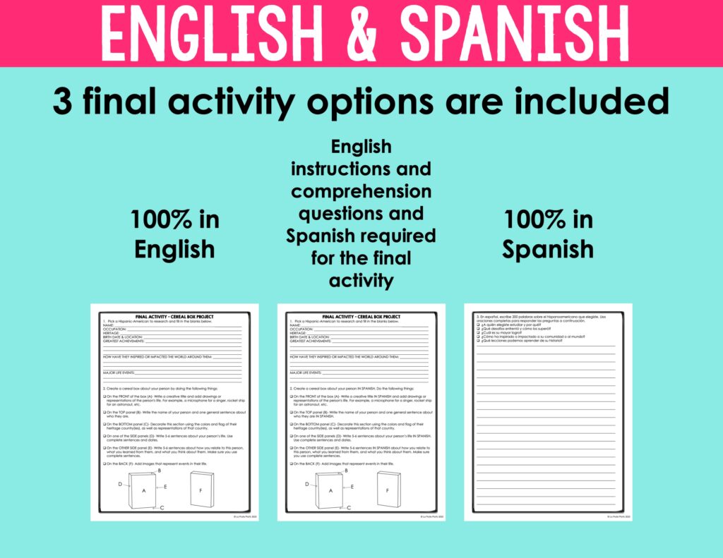 Hispanic Heritage Month Activity Bundle | Hispanic Heritage Month in ...
