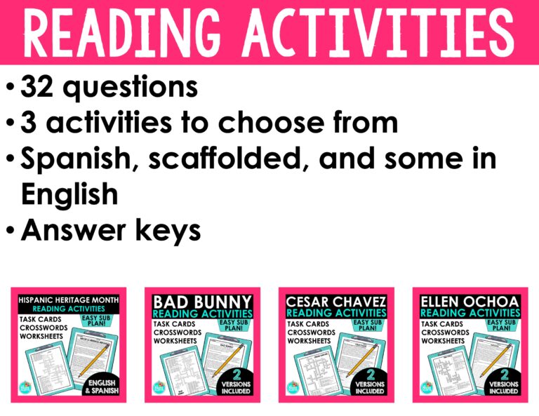 Hispanic Heritage Month Activity Bundle | Hispanic Heritage Month in ...