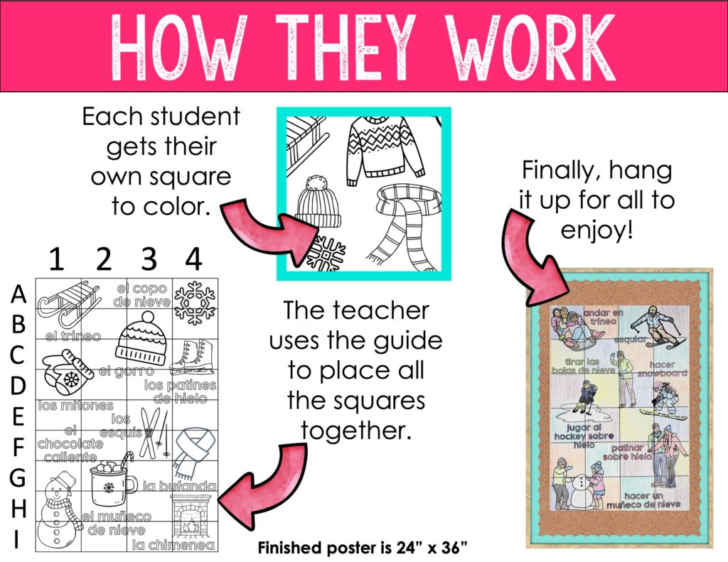 Spanish Winter Activities Bundle - La Profe Plotts